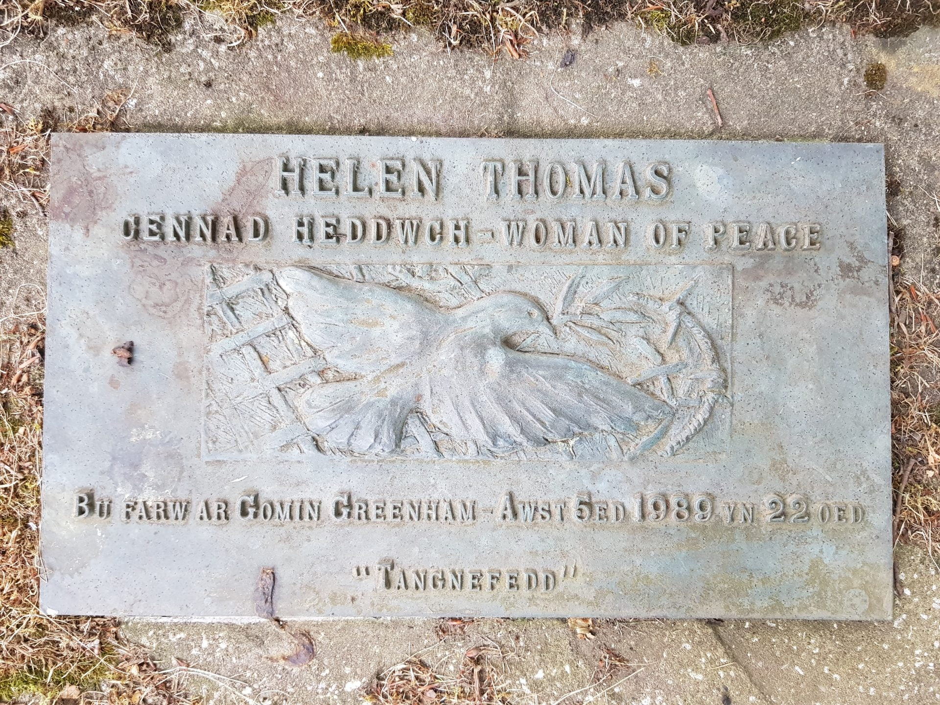 Helen Thomas Memorial: the Greenham Common Women's Peace Camp - Welsh ...