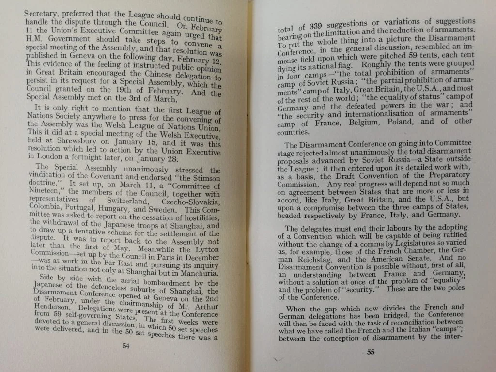 The 1931-32 World Disarmament Memorial from Wales - Welsh Centre for ...